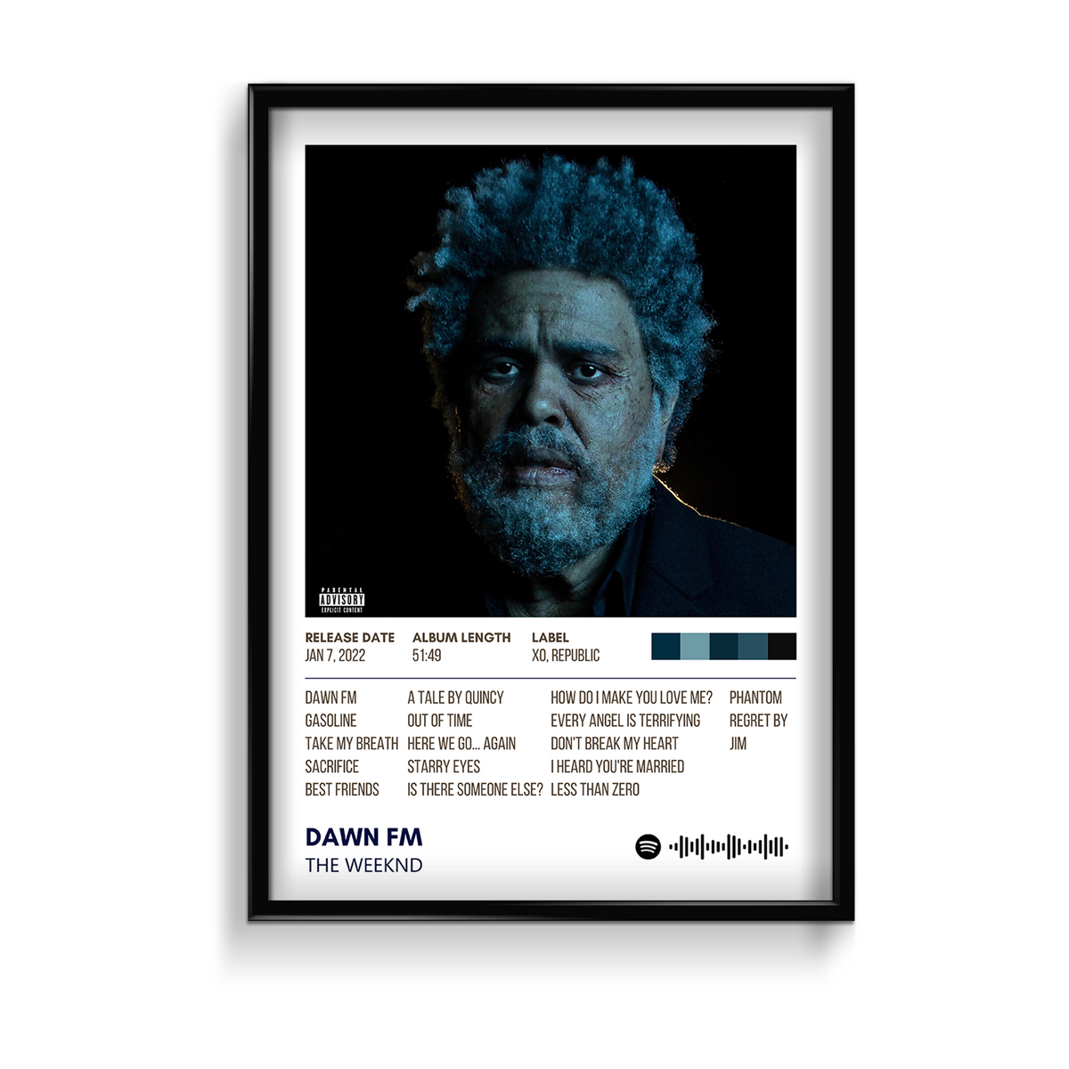 Dawn FM by the Weeknd Poster – The Mortal Soul