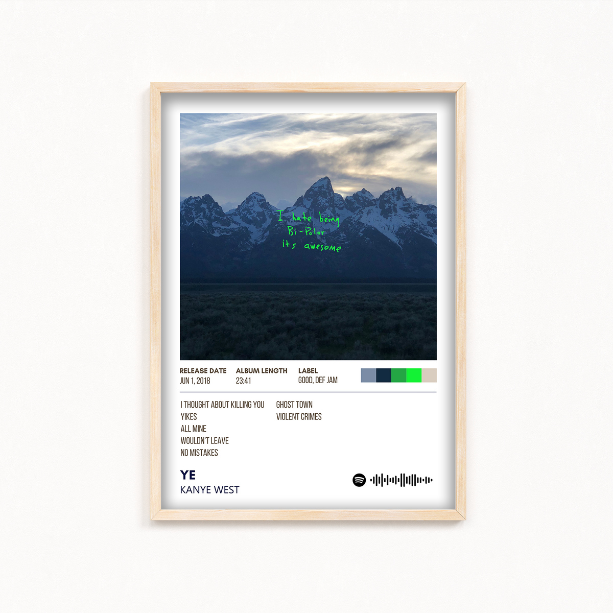 Ye by Kanye West Poster – The Mortal Soul