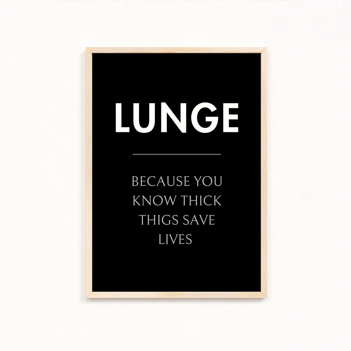 Lunge Definition Poster – The Mortal Soul