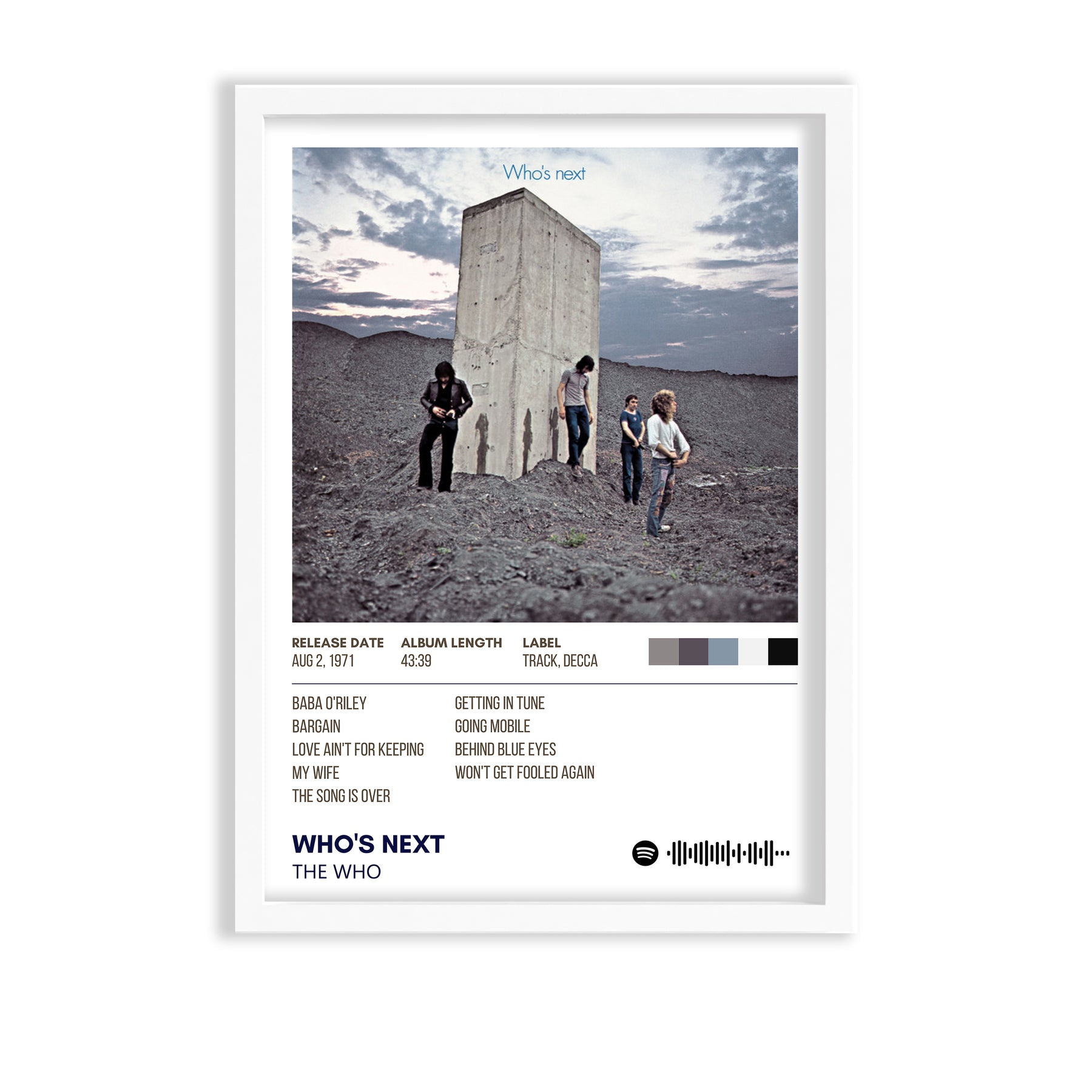 Who's next by The Who Album Poster – The Mortal Soul