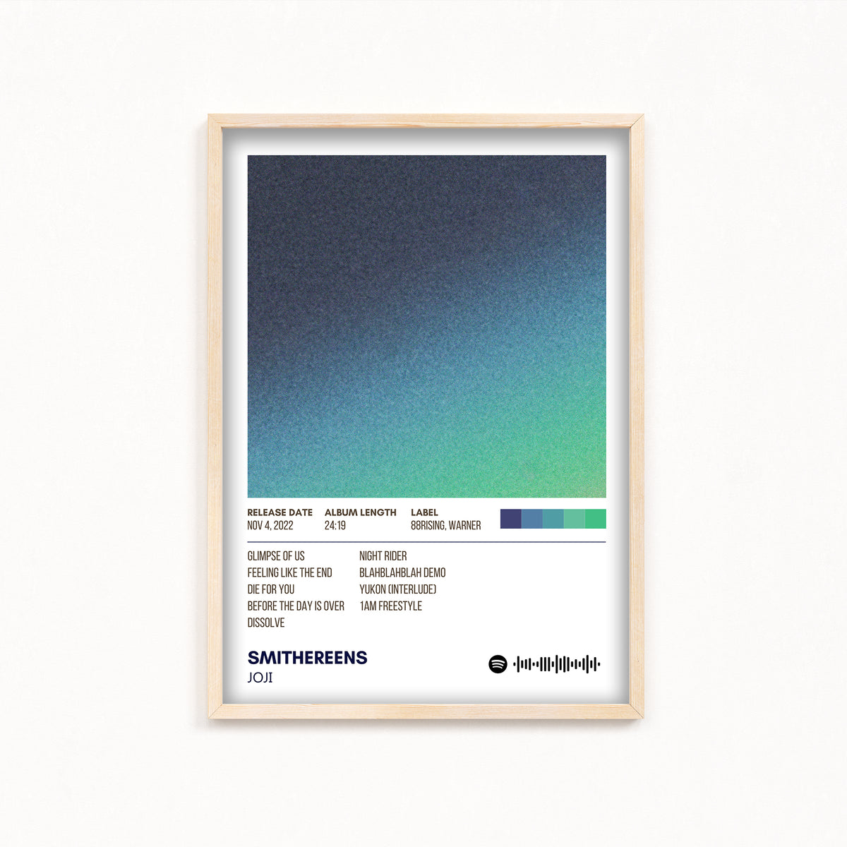 Smithereens by Joji Album Poster – The Mortal Soul