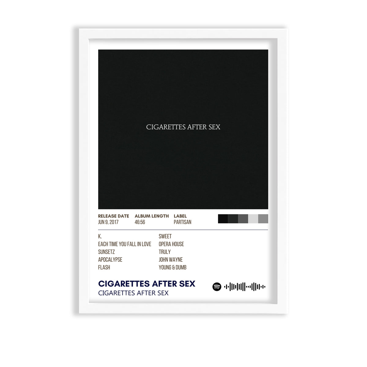 Cigarettes After Sex by Cigarettes After Sex Album Poster – The Mortal Soul