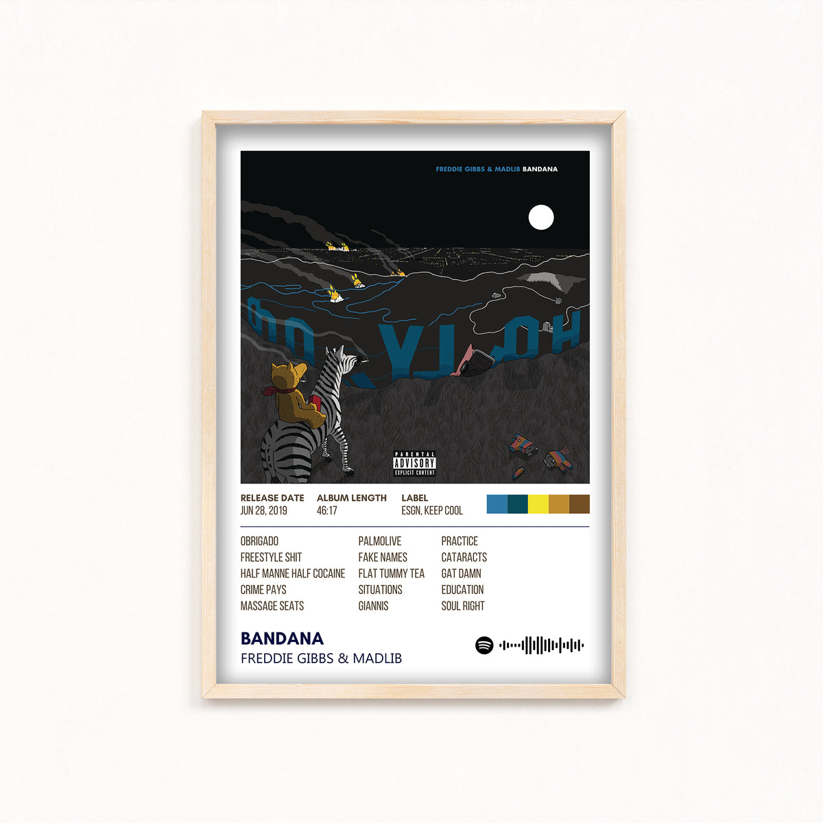 Bandana By Freddie Gibbs & Madlib Album Poster – The Mortal Soul