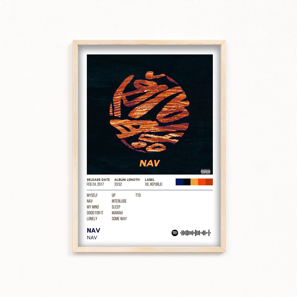 Nav by Nav Album Poster – The Mortal Soul