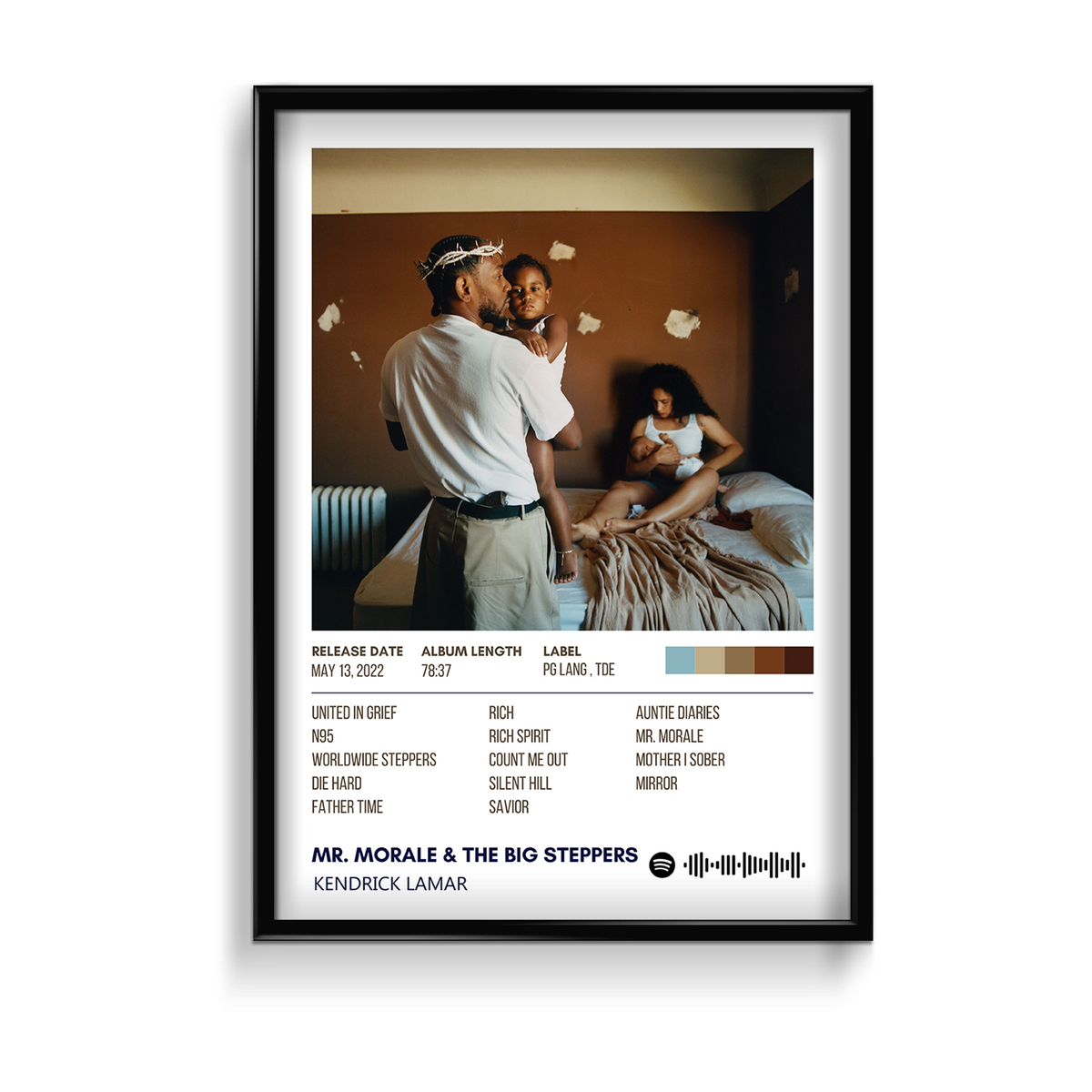 Mr. Morale and the Big Steppers by Kendrick Lamar Album Poster – The ...