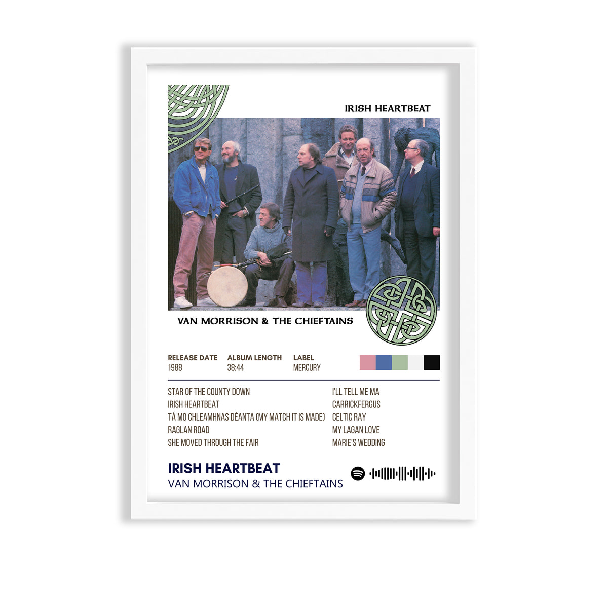 Irish Heartbeat by Van Morrison & The Chieftains Album Poster – The ...