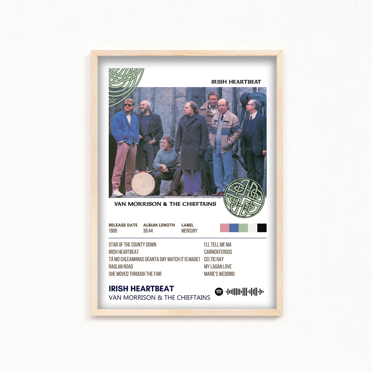 Irish Heartbeat by Van Morrison & The Chieftains Album Poster – The ...