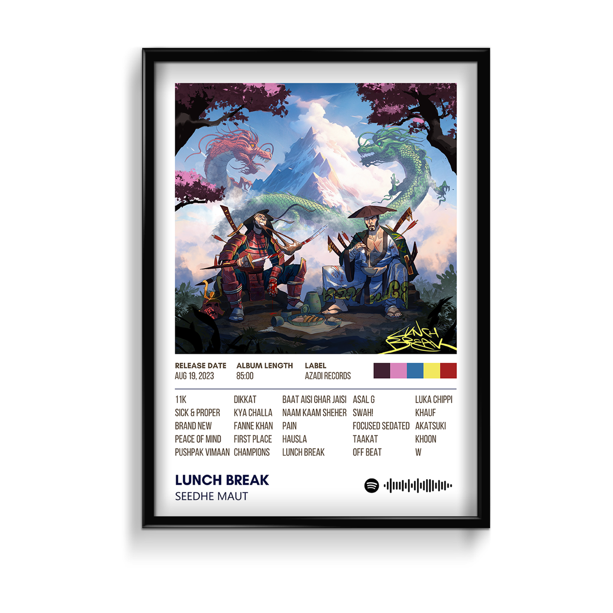 Lunch Break by Seedhe Maut Music Album Poster – The Mortal Soul