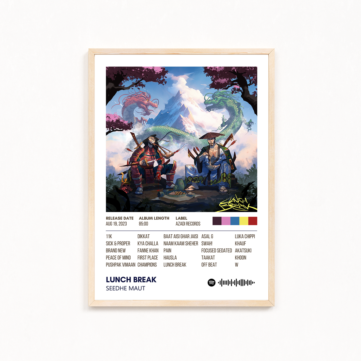 Lunch Break by Seedhe Maut Music Album Poster – The Mortal Soul