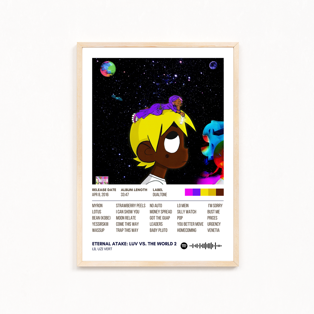 Eternal Atake: Luv vs The World 2 by Lil Uzi Vert Music Album Poster ...