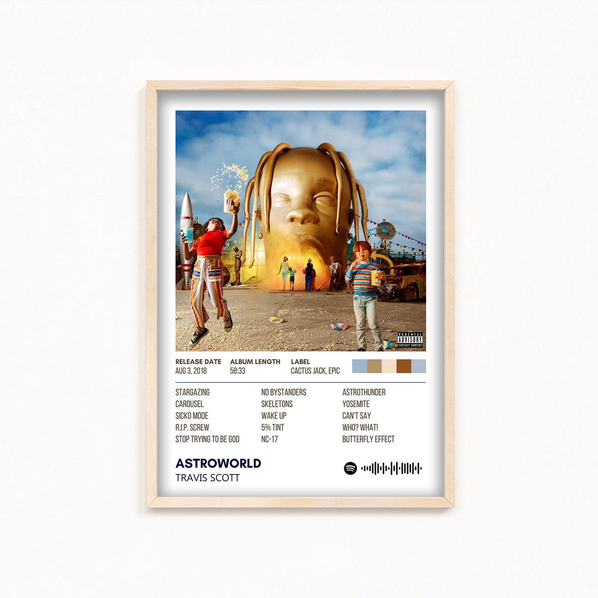 Astroworld by Travis Scott Album Poster – The Mortal Soul