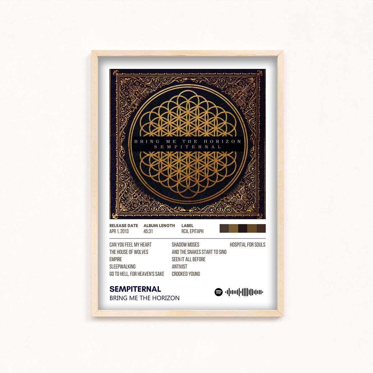 Sempiternal by Bring me the horizon Album Poster – The Mortal Soul