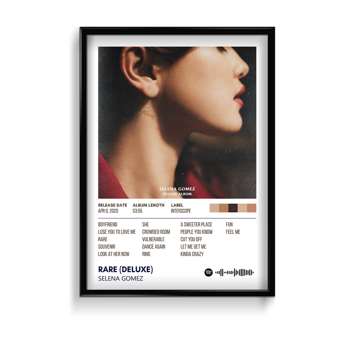 Rare (Deluxe Edition) by Selena Gomez Album Poster – The Mortal Soul