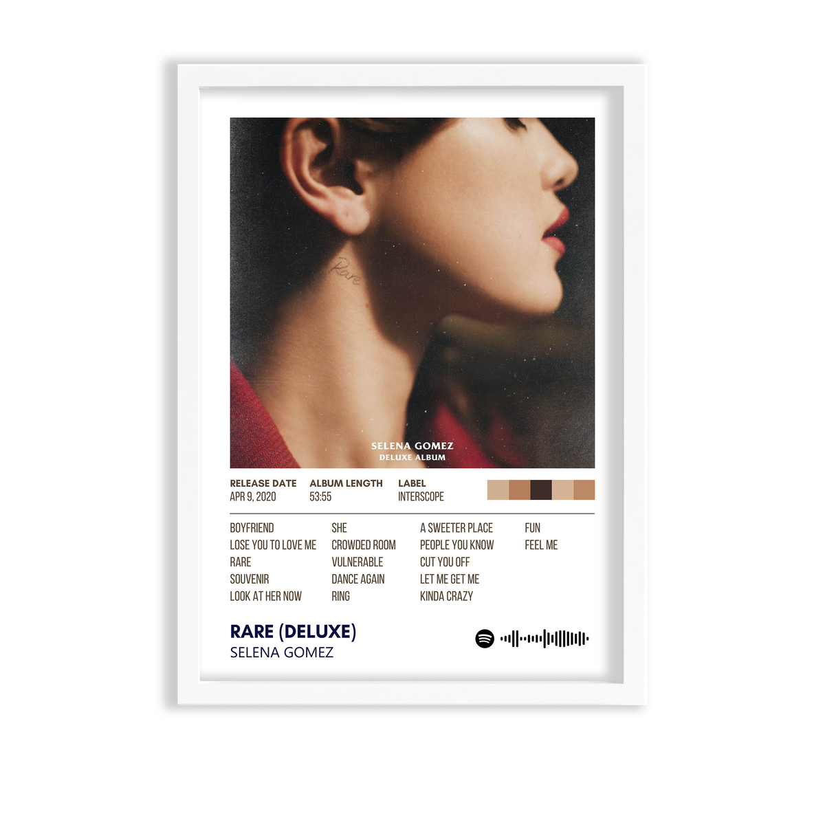 Rare (Deluxe Edition) by Selena Gomez Album Poster – The Mortal Soul