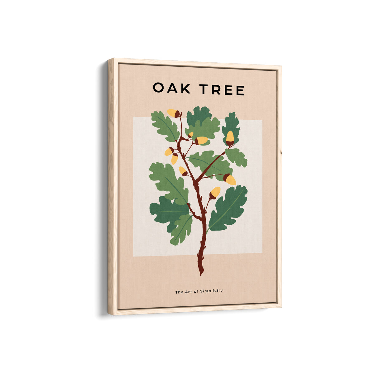 Oak Tree Botanical Modern Wall Art – The Mortal Soul