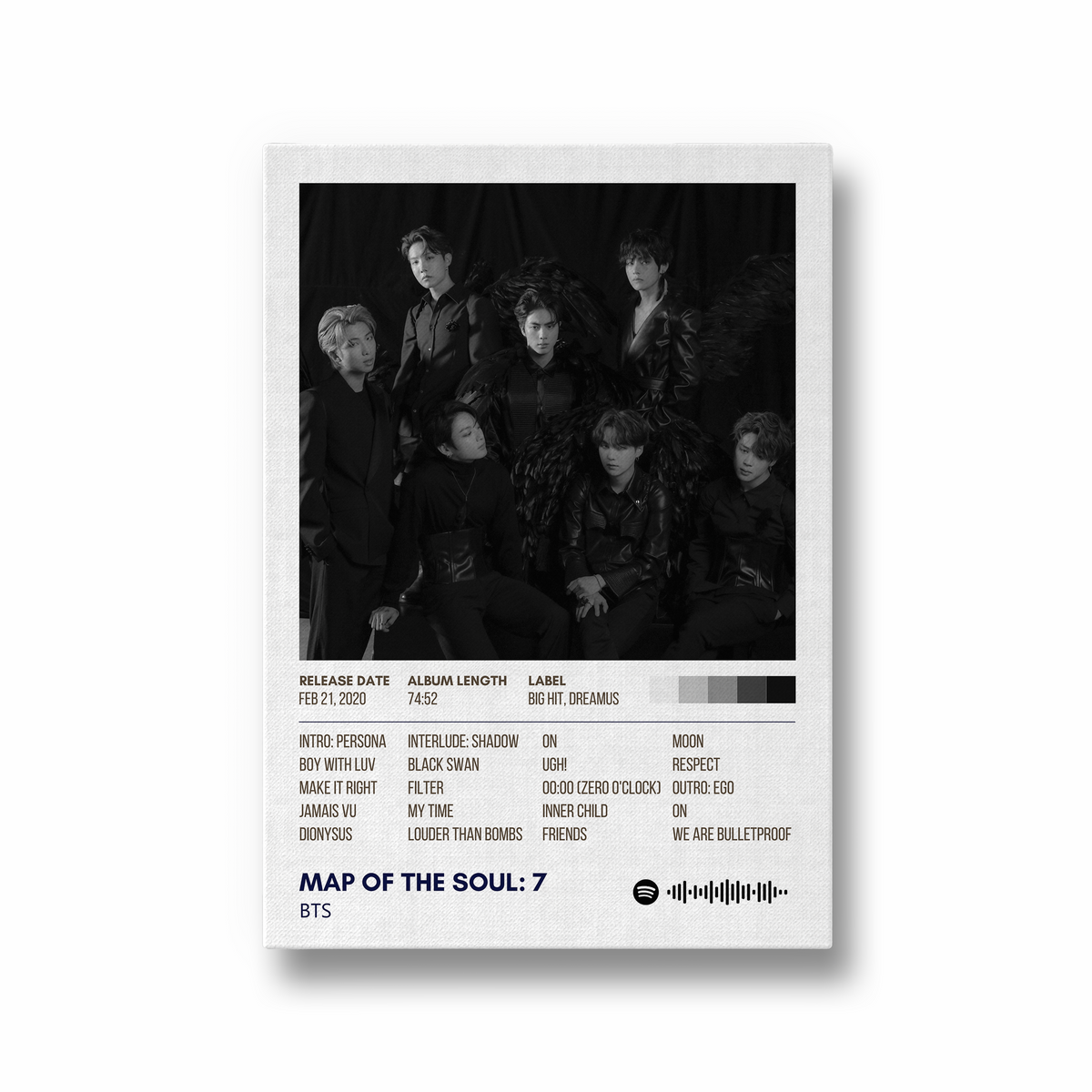Map of the Soul: 7 by BTS Album Poster– The Mortal Soul