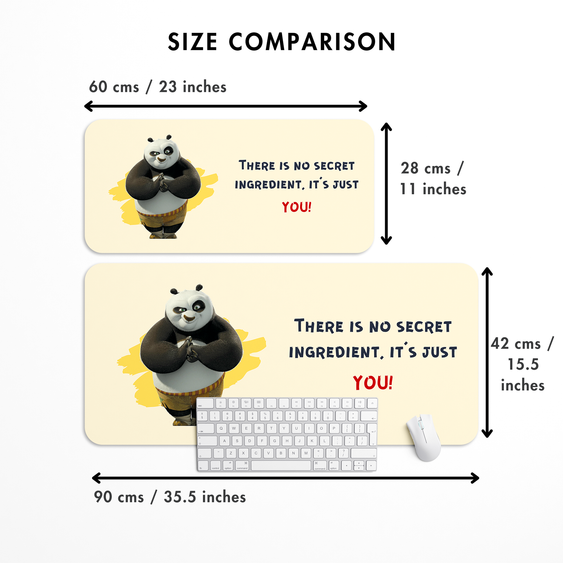 There is no secret ingredient Kung Fu Panda Desk Mat | Desk Pad | Mous ...