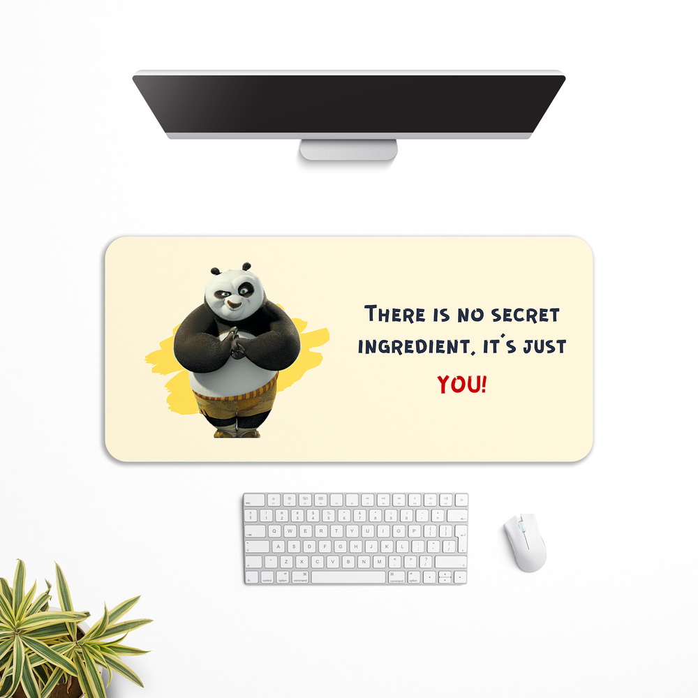There is no secret ingredient Kung Fu Panda Desk Mat | Desk Pad | Mous ...