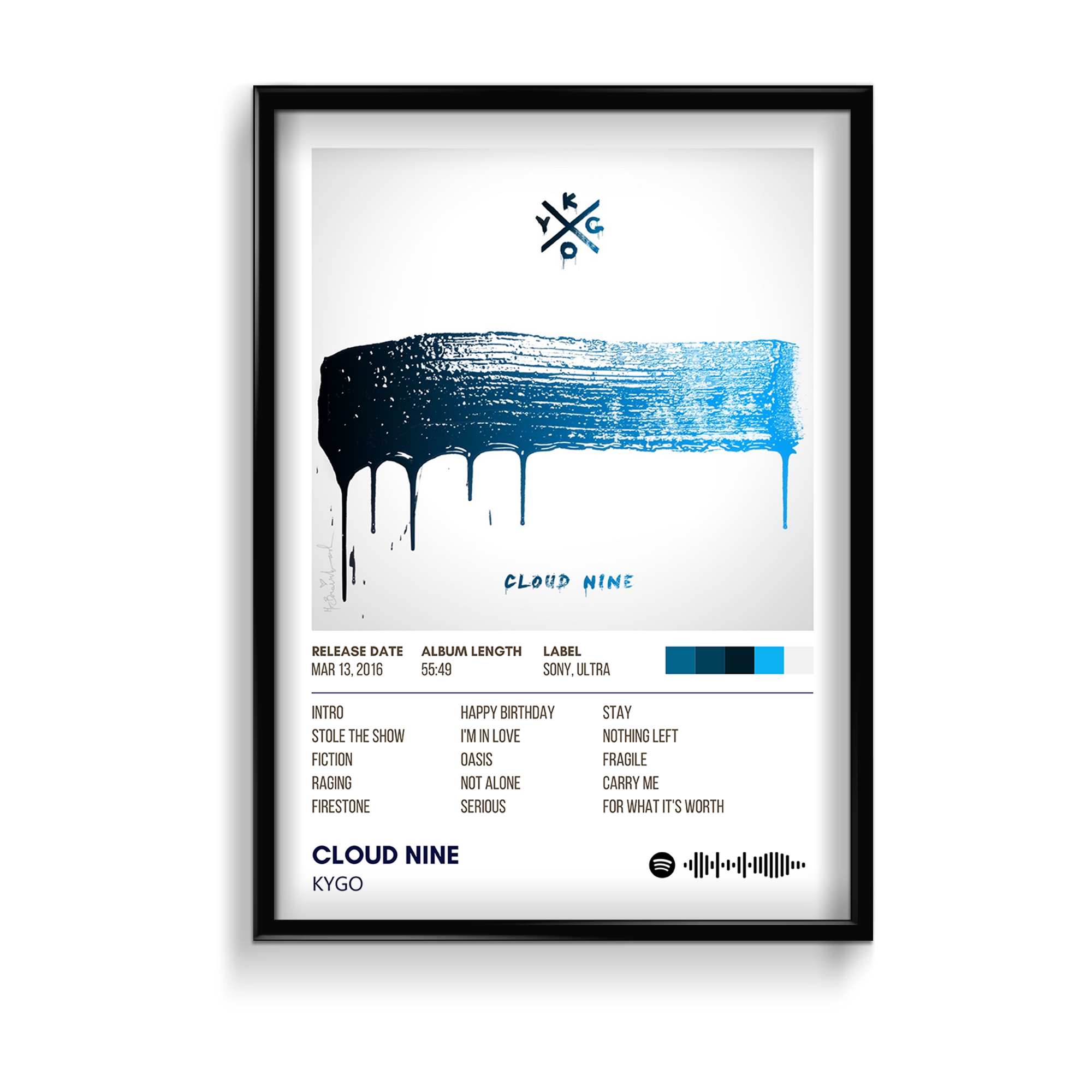 Cloud Nine by Kygo Album Poster – The Mortal Soul