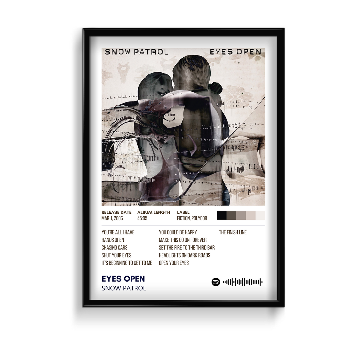 Eyes Open by Snow Patrol Album Poster – The Mortal Soul