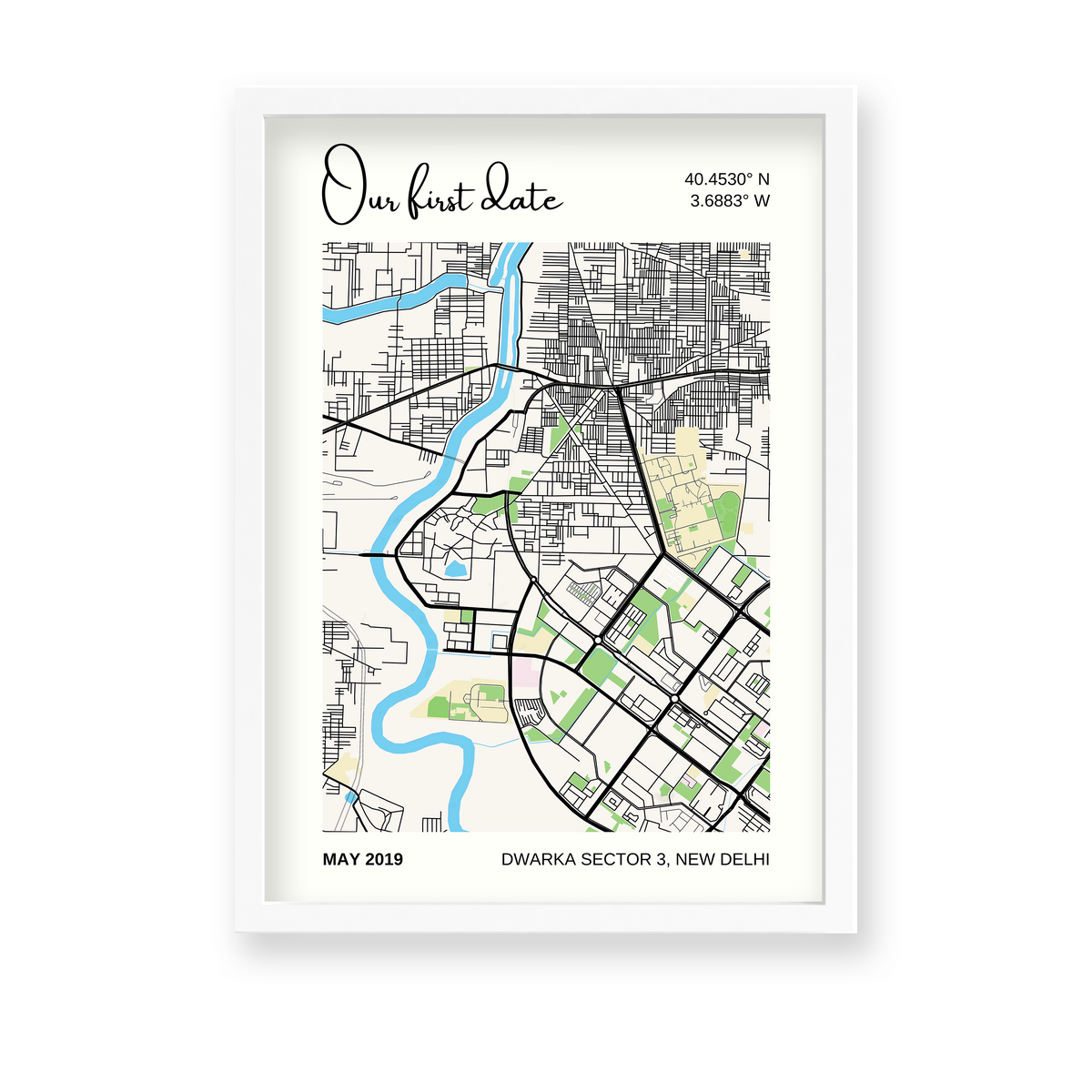 Custom Street Map Wall Art – The Mortal Soul