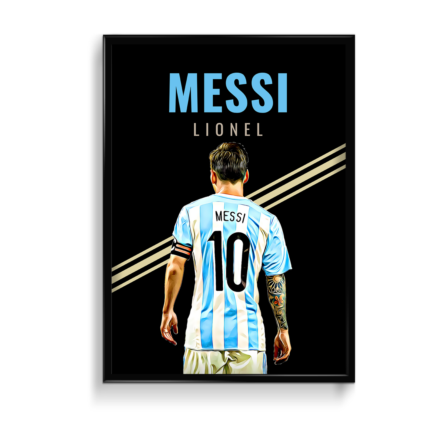 Lionel Messi Framed Poster (Football Club Posters) – The Mortal Soul