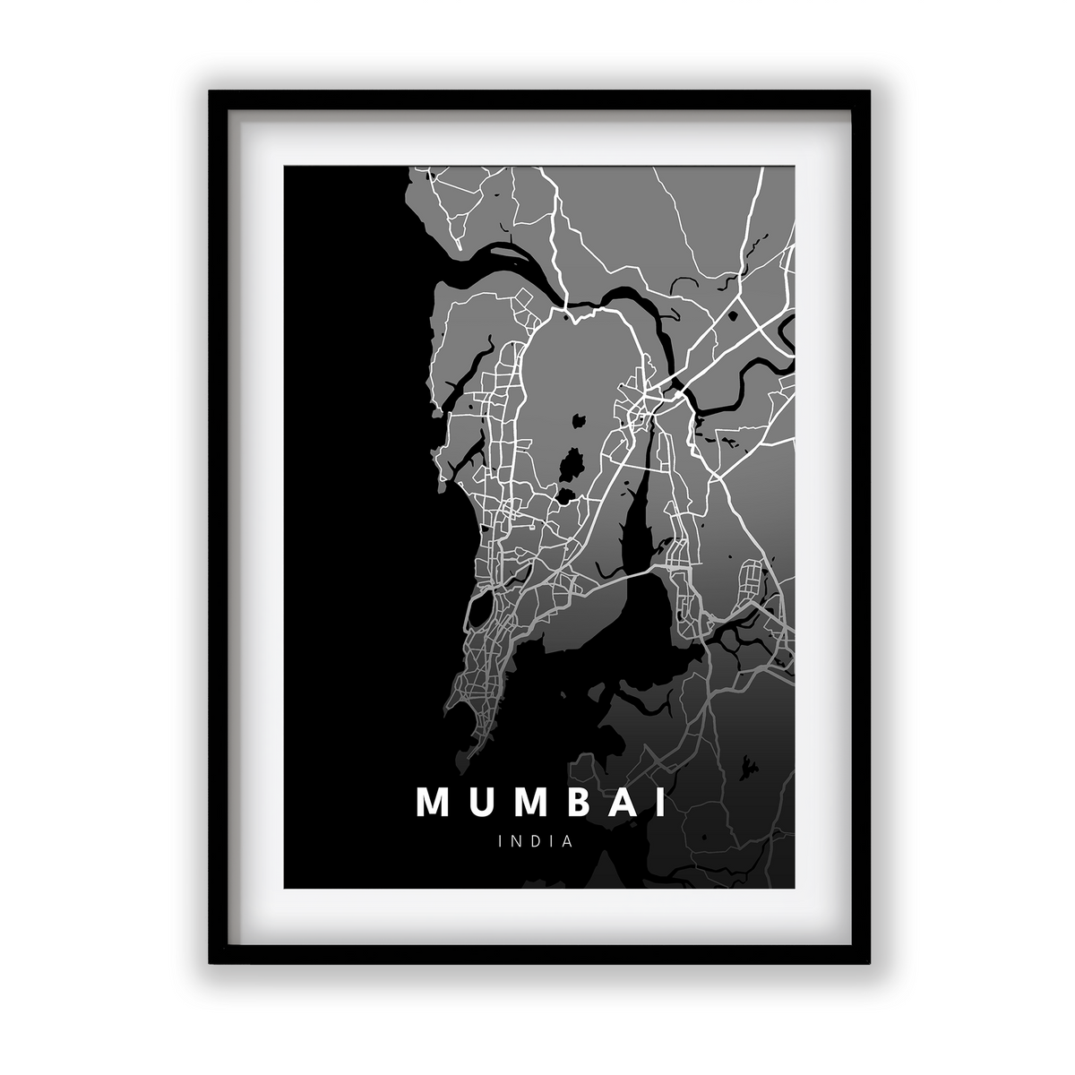 Mumbai City Street Map Art – The Mortal Soul