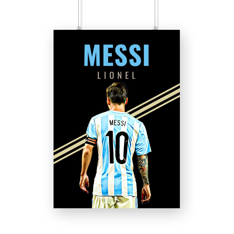 Lionel Messi Framed Poster (Football Club Posters) – The Mortal Soul